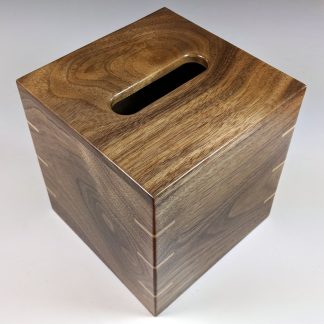 Solid Texas Black Walnut With Maple Splines – Handmade Tissue Box Cover ...
