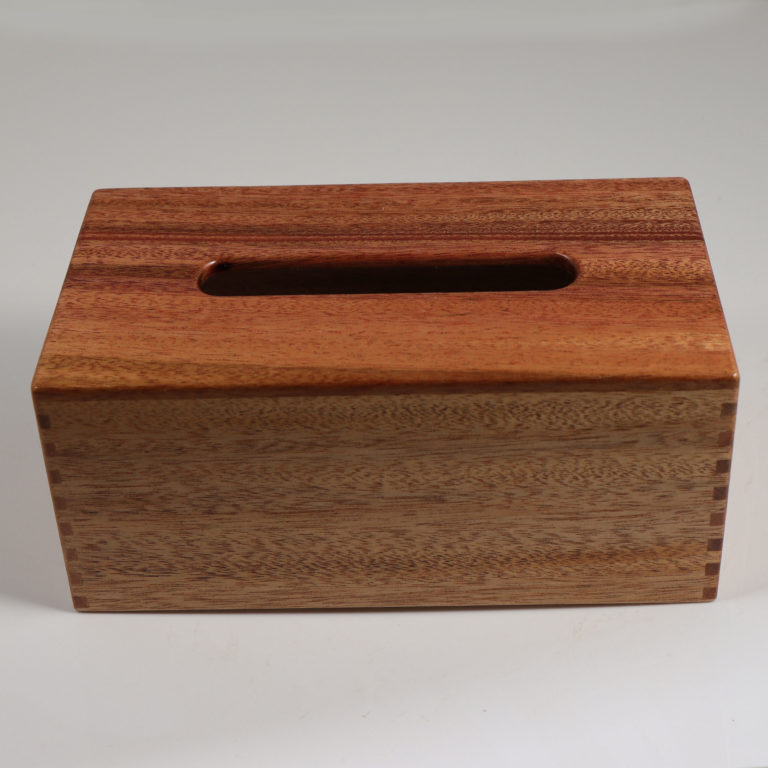 Solid African Mahogany – Handmade Tissue Box Cover Holder – Rectangular ...