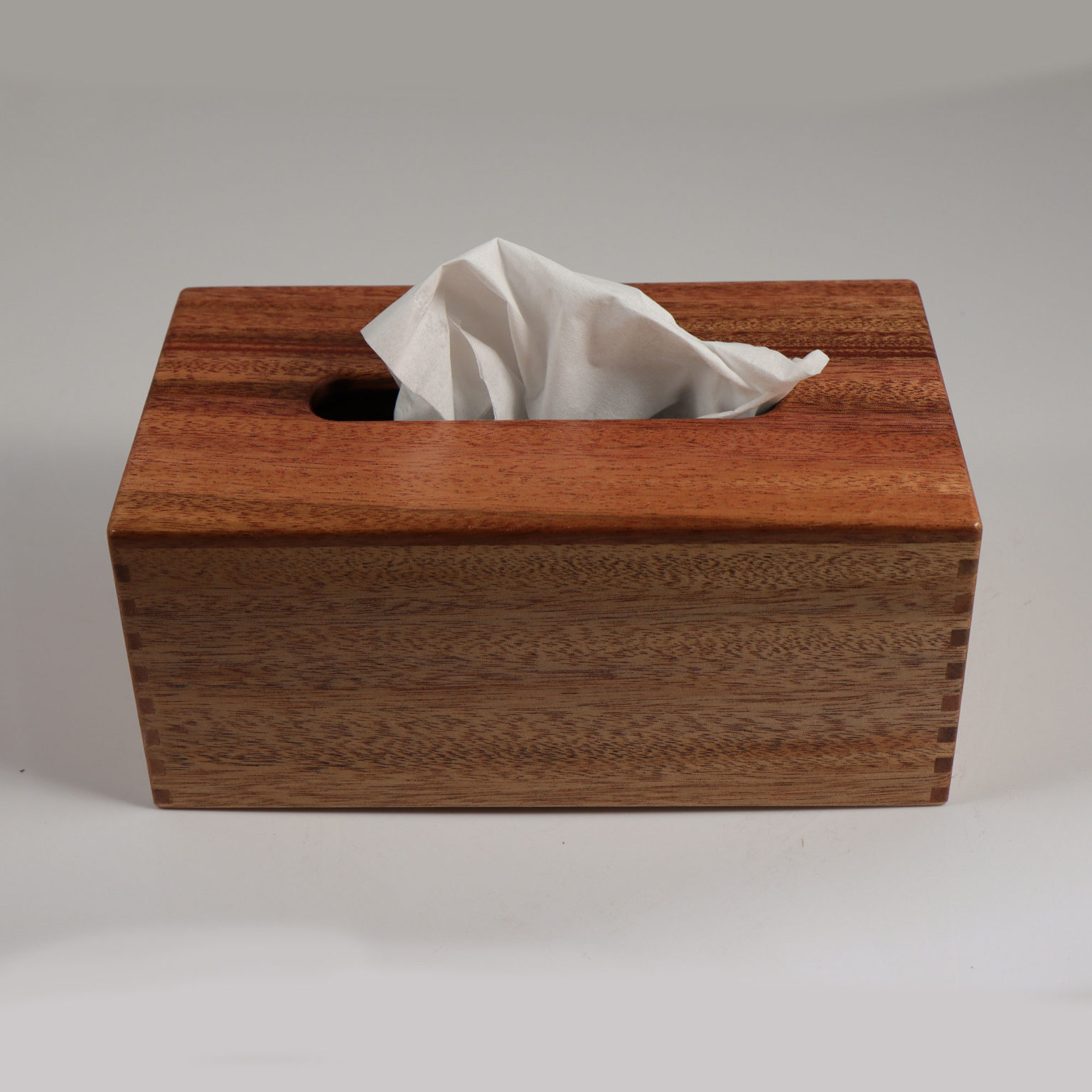 Solid African Mahogany – Handmade Tissue Box Cover Holder – Rectangular ...