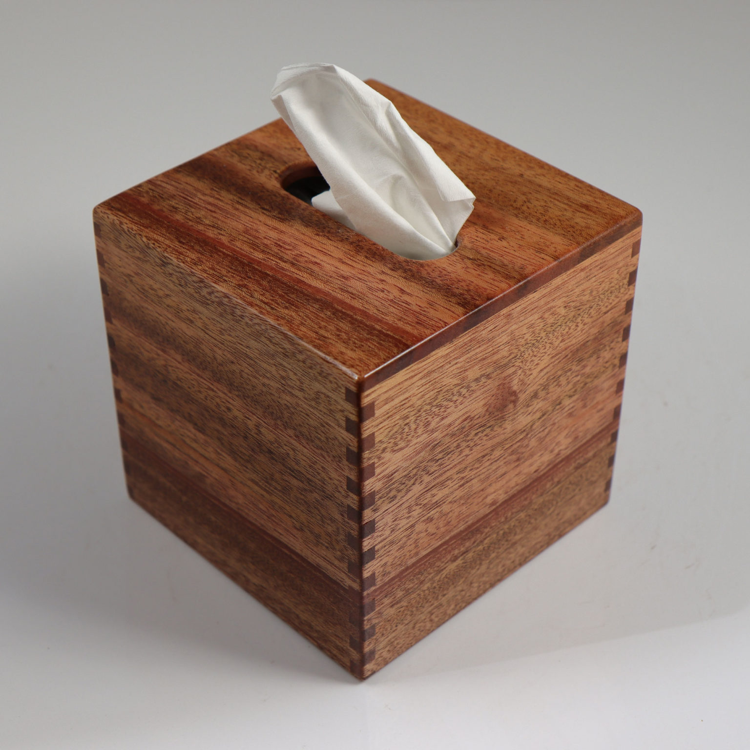 Solid African Mahogany – Handmade Tissue Box Cover – Boutique Square ...